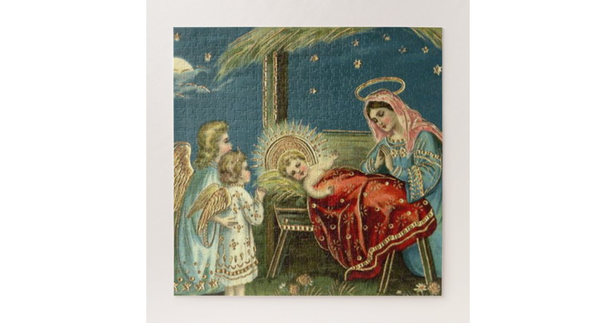 Nativity Scene Bethlehem Jigsaw Puzzle | Zazzle