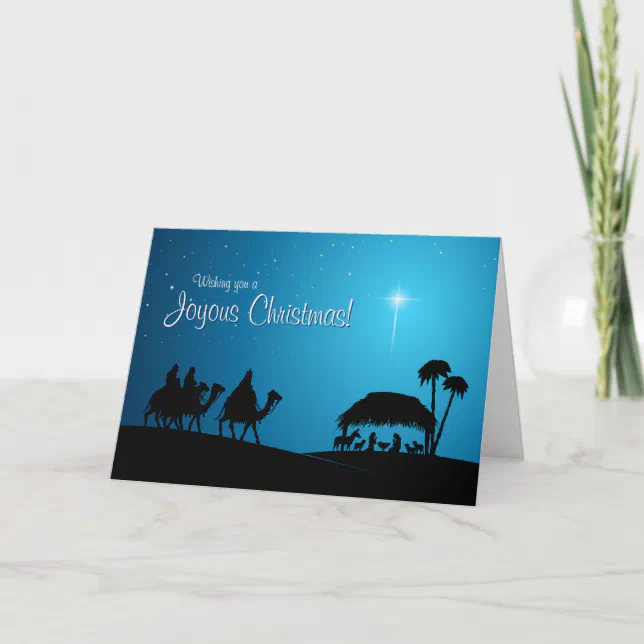 Nativity Scene Christmas card | Zazzle