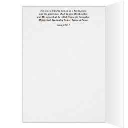 Nativity Scene Isaiah Names Christ Christmas Card | Zazzle