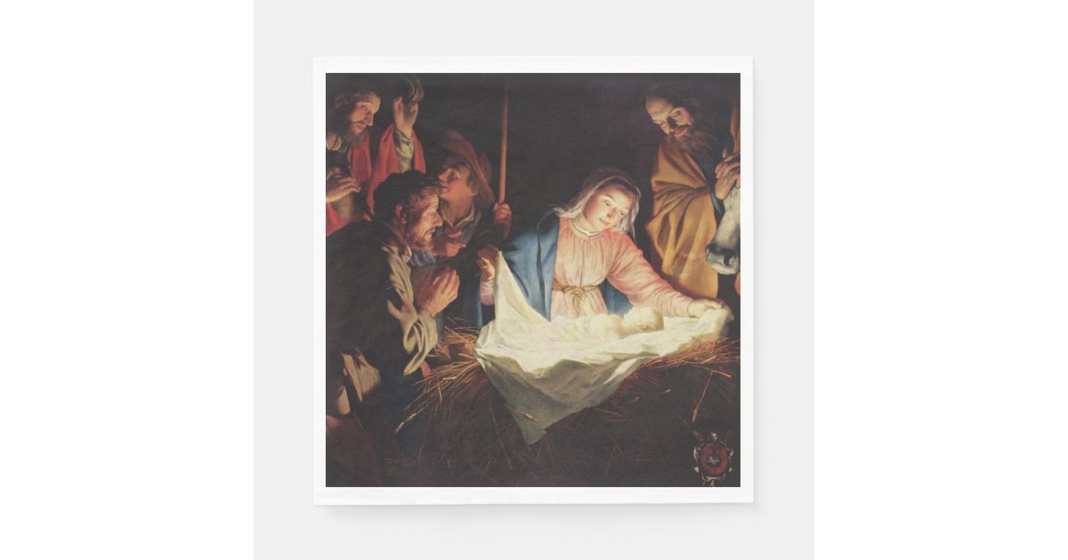Nativity Scene Napkins | Zazzle