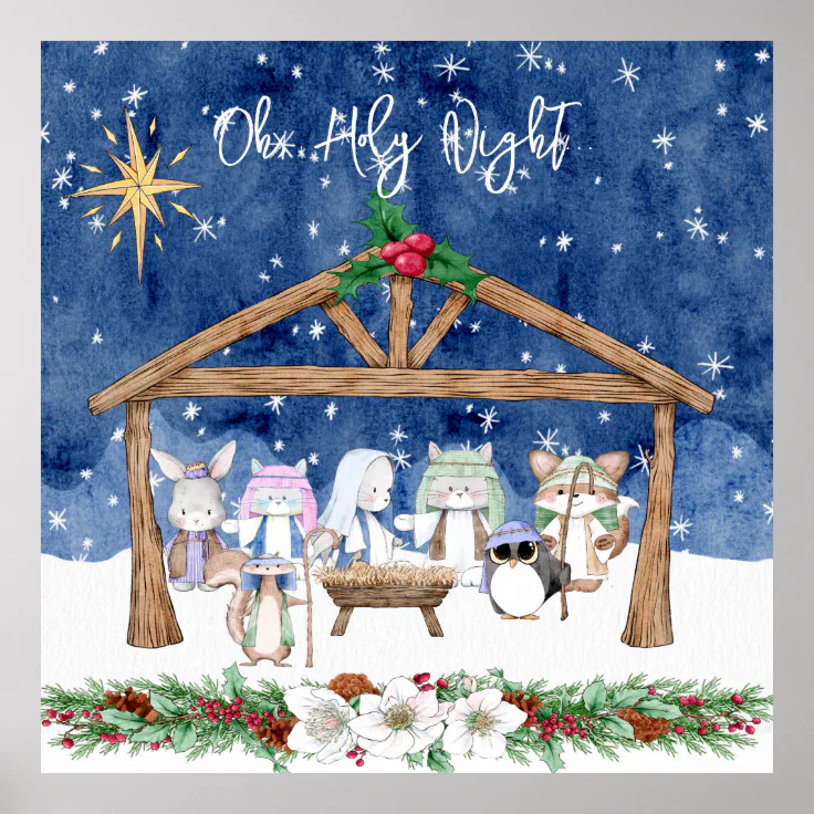 Nativity Scene Poster | Zazzle