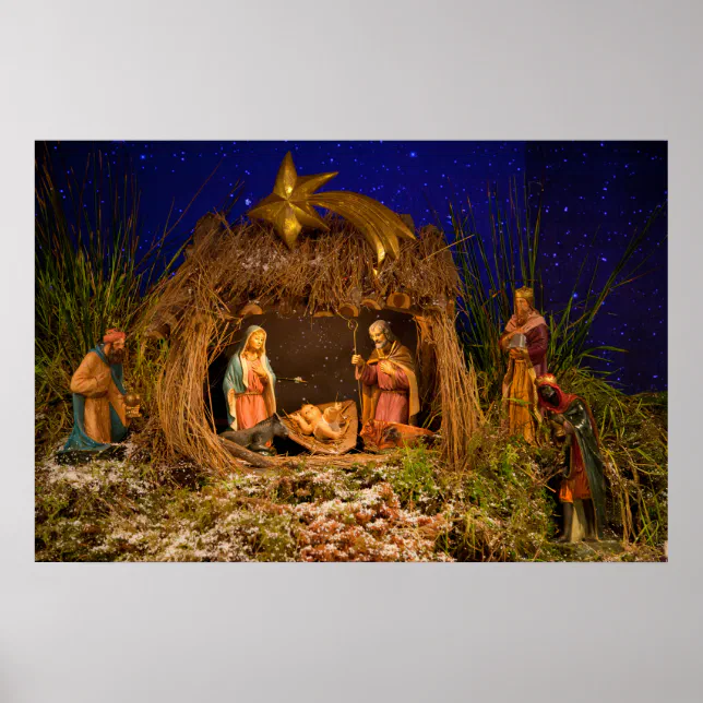 Nativity scene poster | Zazzle