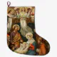 Nativity Scene with Angels Christmas Stocking | Zazzle