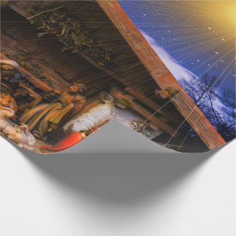 Nativity Scene Wrapping Paper | Zazzle