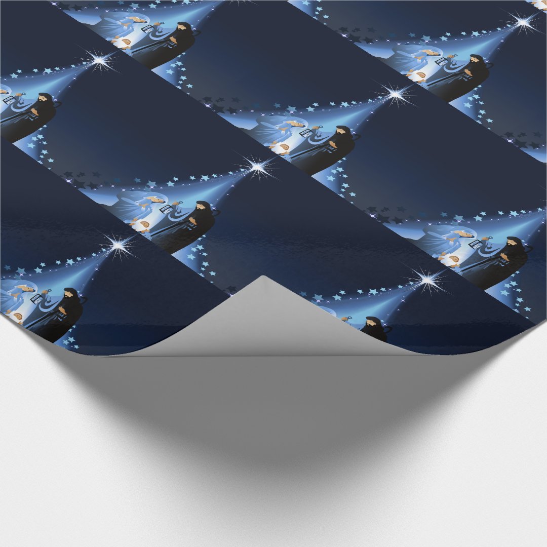 Nativity scene wrapping paper | Zazzle