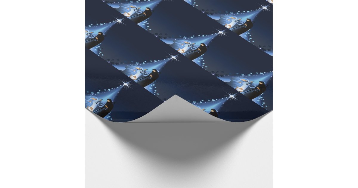 Nativity scene wrapping paper | Zazzle
