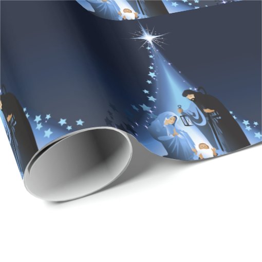 Nativity scene wrapping paper | Zazzle