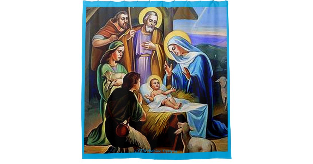 NATIVITY SHOWER CURTAIN #1 | Zazzle