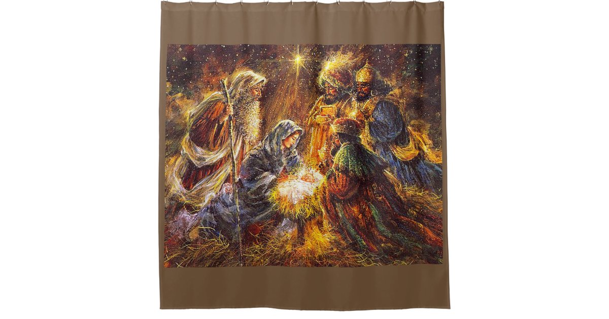 NATIVITY SHOWER CURTAIN #3 | Zazzle