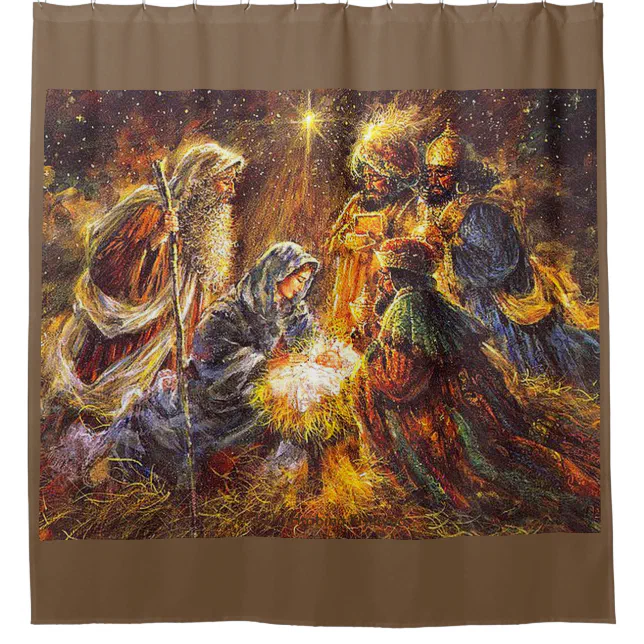 NATIVITY SHOWER CURTAIN #3 | Zazzle