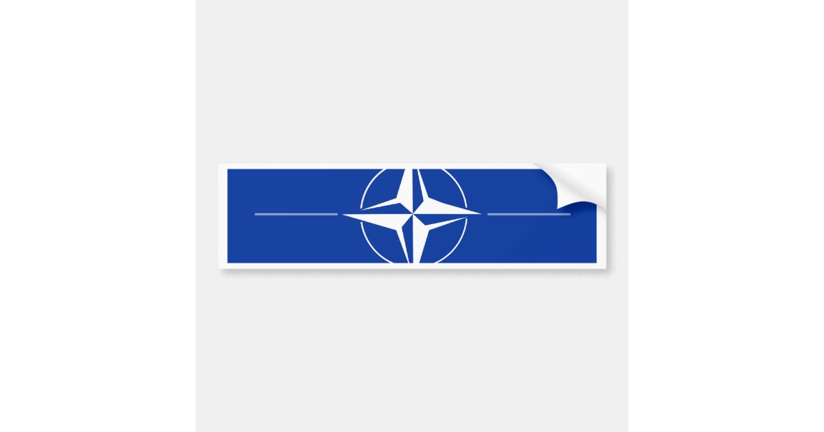 Nato Flag Bumper Sticker | Zazzle