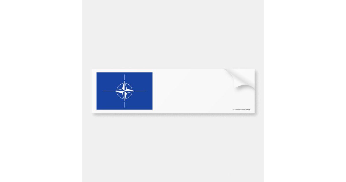 NATO Flag Bumper Sticker | Zazzle
