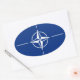 NATO Flag Oval Sticker | Zazzle