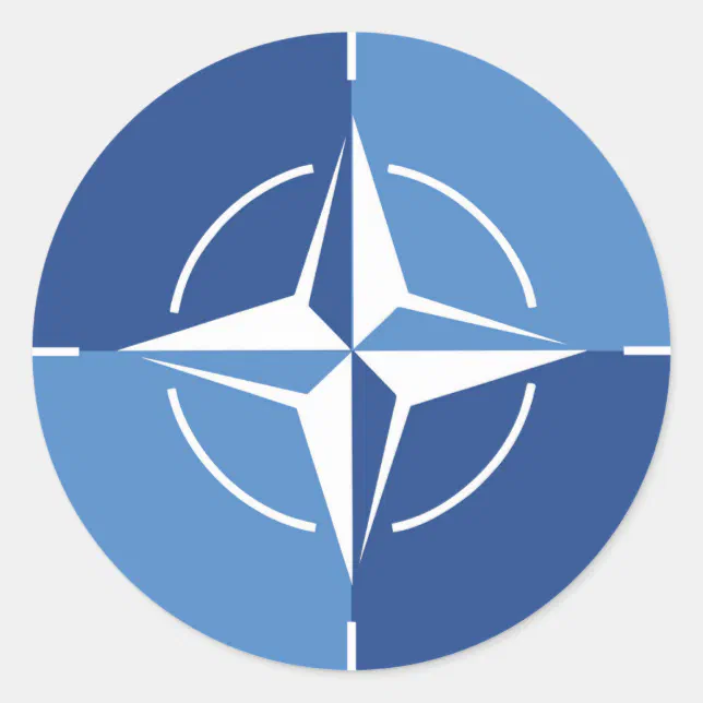 NATO ONAT flag symbol North Atlantic Treaty Organi Classic Round ...