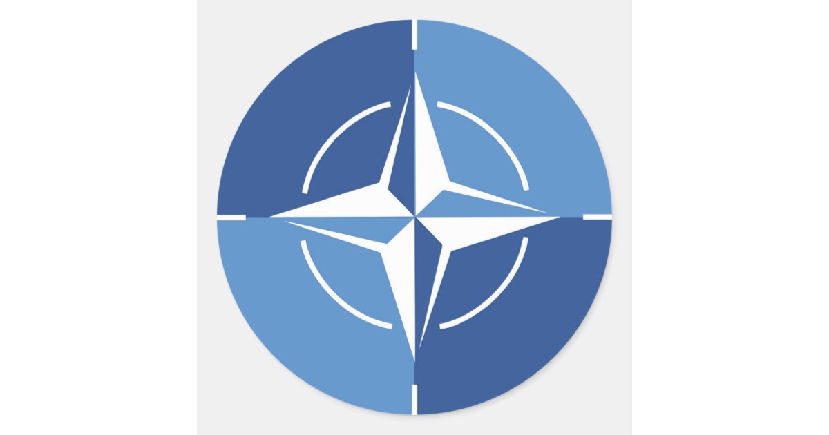 NATO ONAT flag symbol North Atlantic Treaty Organi Classic Round ...