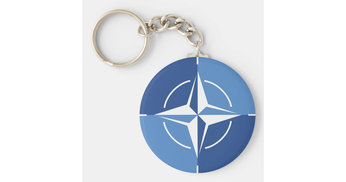 NATO ONAT flag symbol North Atlantic Treaty Organi Keychain | Zazzle.com