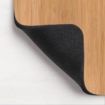 Natural Bamboo Wood Grain Look Mouse Pad | Zazzle