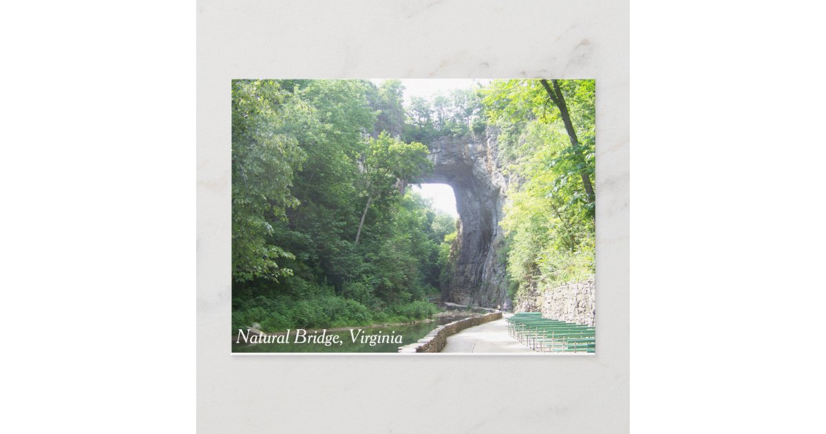 Natural Bridge Postcard | Zazzle
