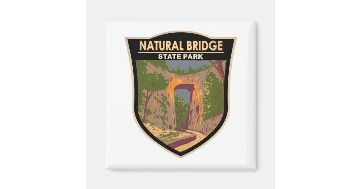 Natural Bridge State Park Virginia Vintage Magnet | Zazzle