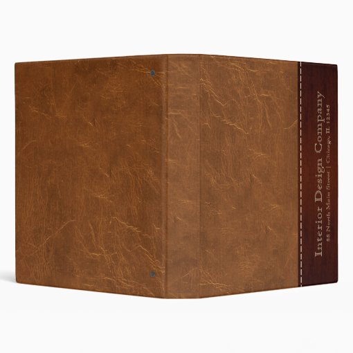 Natural Brown leather look Binder | Zazzle