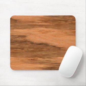 Natural Eucalyptus Wood Grain Look Mouse Pad | Zazzle