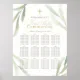 Natural Foliage First Holy Communion Seating Chart | Zazzle