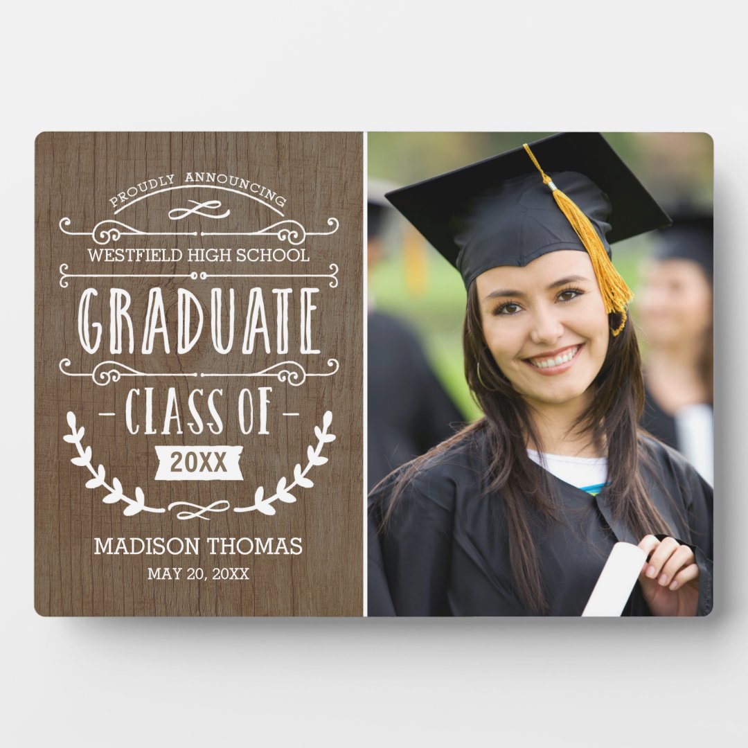 Natural Grad Graduation Plaque | Zazzle