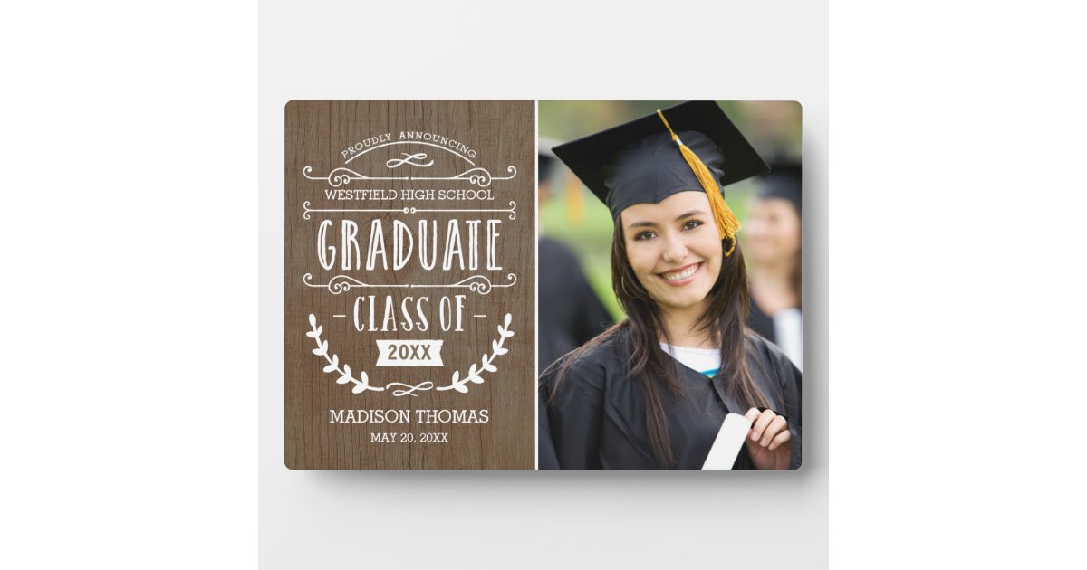 Natural Grad Graduation Plaque | Zazzle