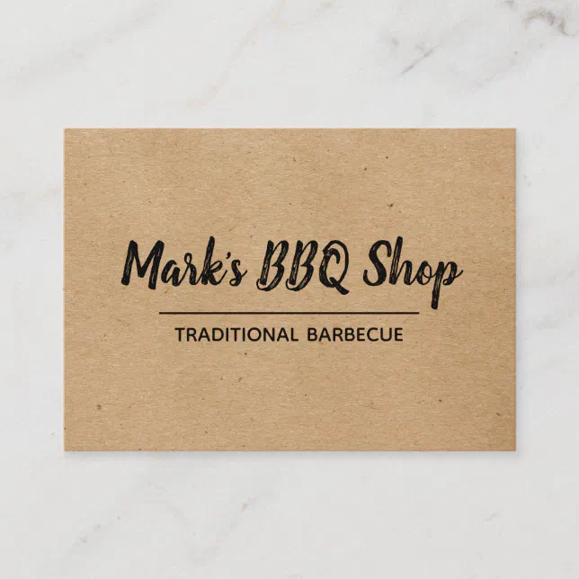 Natural | Layout | BBQ Business Card | Zazzle