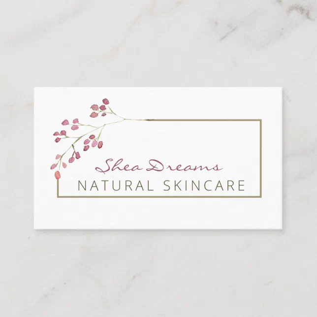 Natural Organic Handmade Soap Scrub Body Butter Business Card | Zazzle