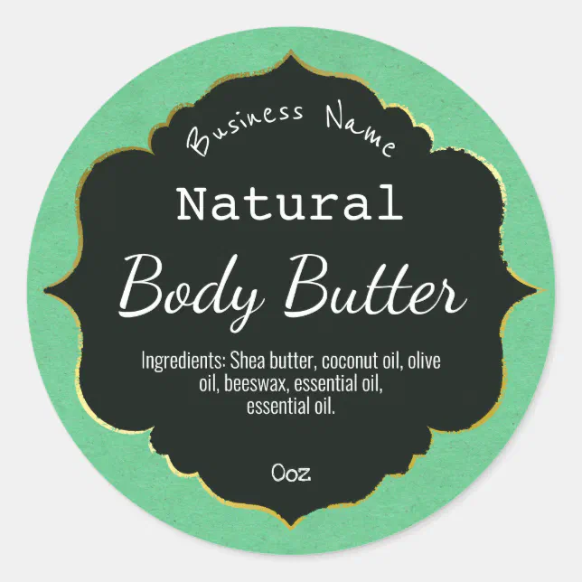 Natural Organic Products Green Labels | Zazzle
