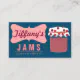 Natural Organic | Strawberry Jam | Handmade Jams Business Card | Zazzle