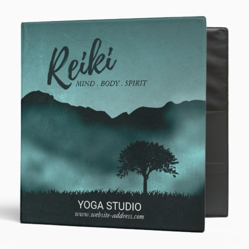 Natural Reiki Master and Yoga Mediation instructor Binder | Zazzle