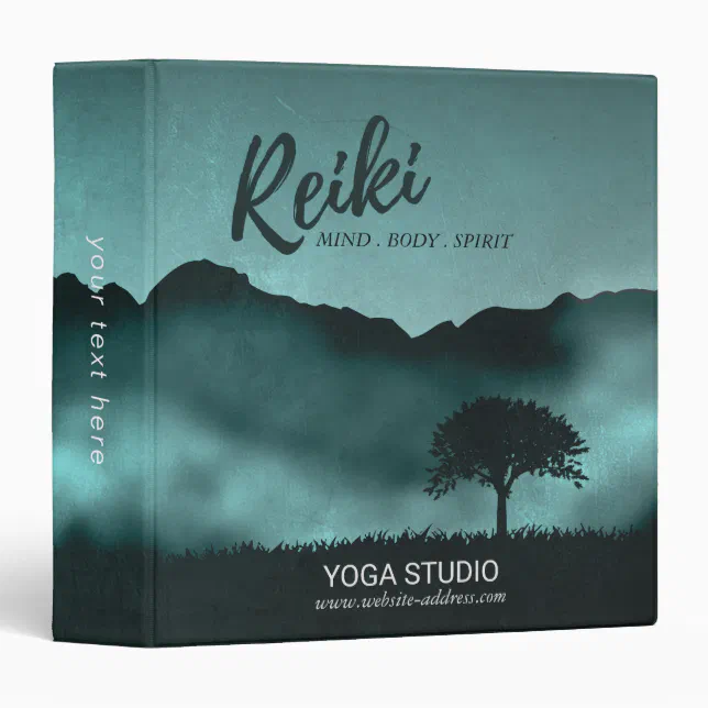 Natural Reiki Master and Yoga Mediation instructor Binder | Zazzle