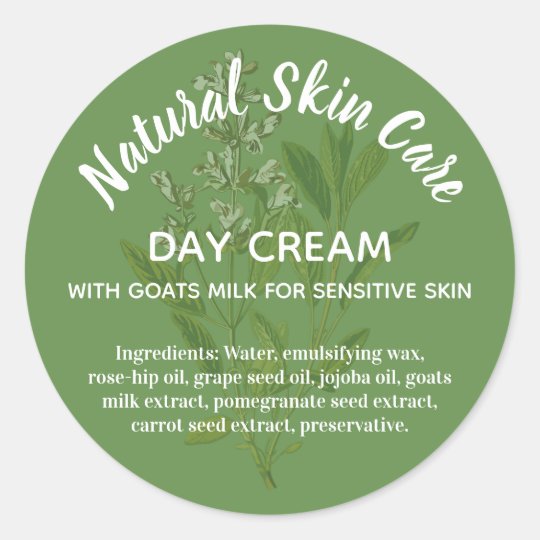 Natural Skincare Label | Zazzle.com