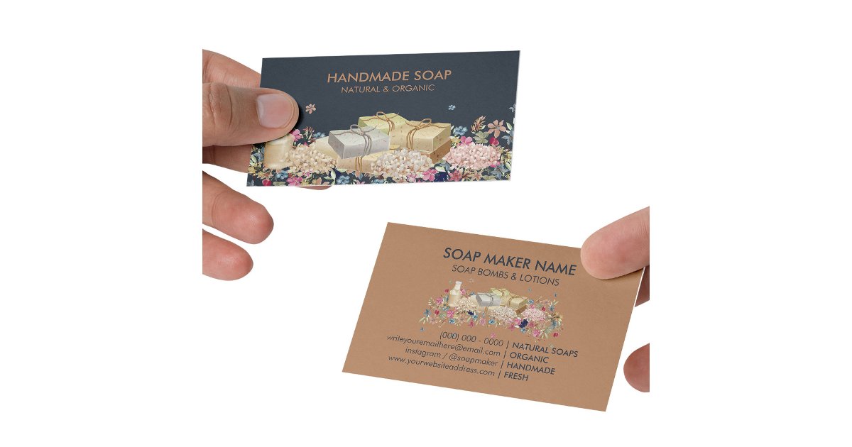 Natural Soaps Business Card | Zazzle