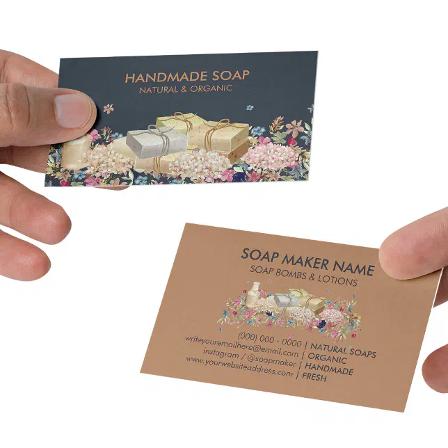 Natural Soaps Business Card | Zazzle