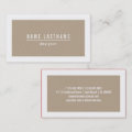Natural Tan Cardboard Paper Look Business Card | Zazzle