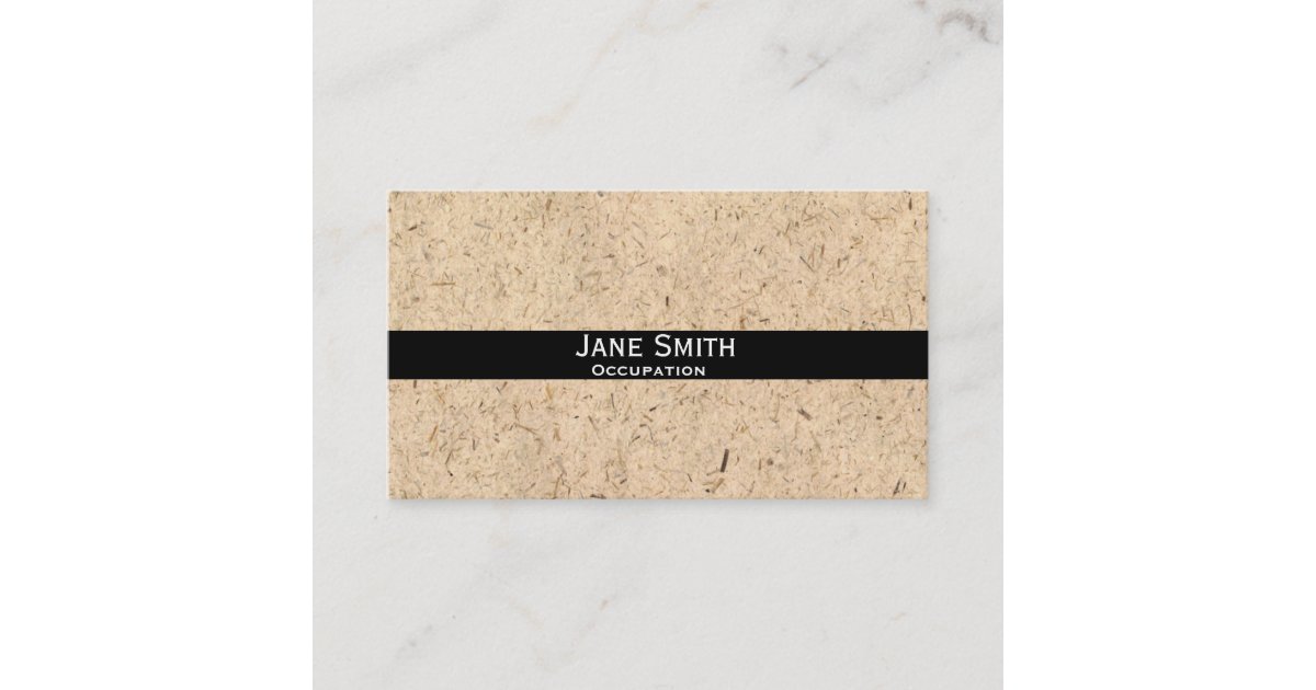Natural texture stylish modern trendy customisable business card | Zazzle