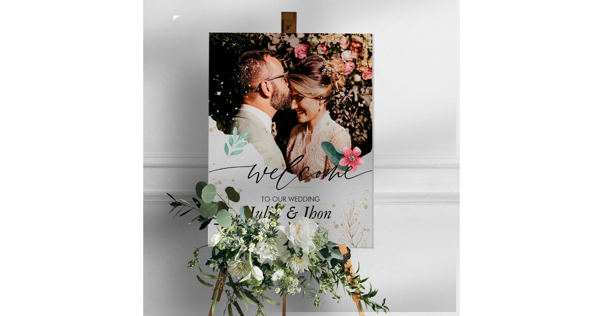 Natural Welcome Wedding Poster | Zazzle