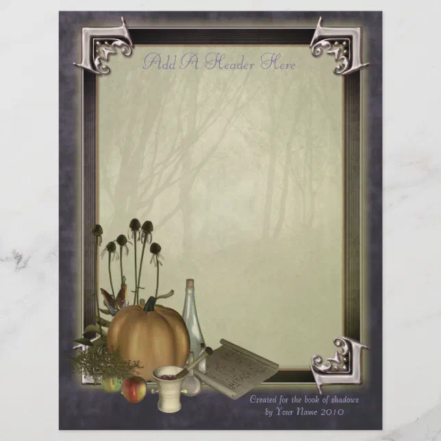 Natural Witch Writing Paper | Zazzle