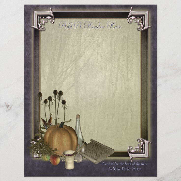 Natural Witch Writing Paper | Zazzle