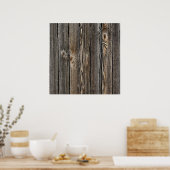 Natural wood background texture. poster | Zazzle