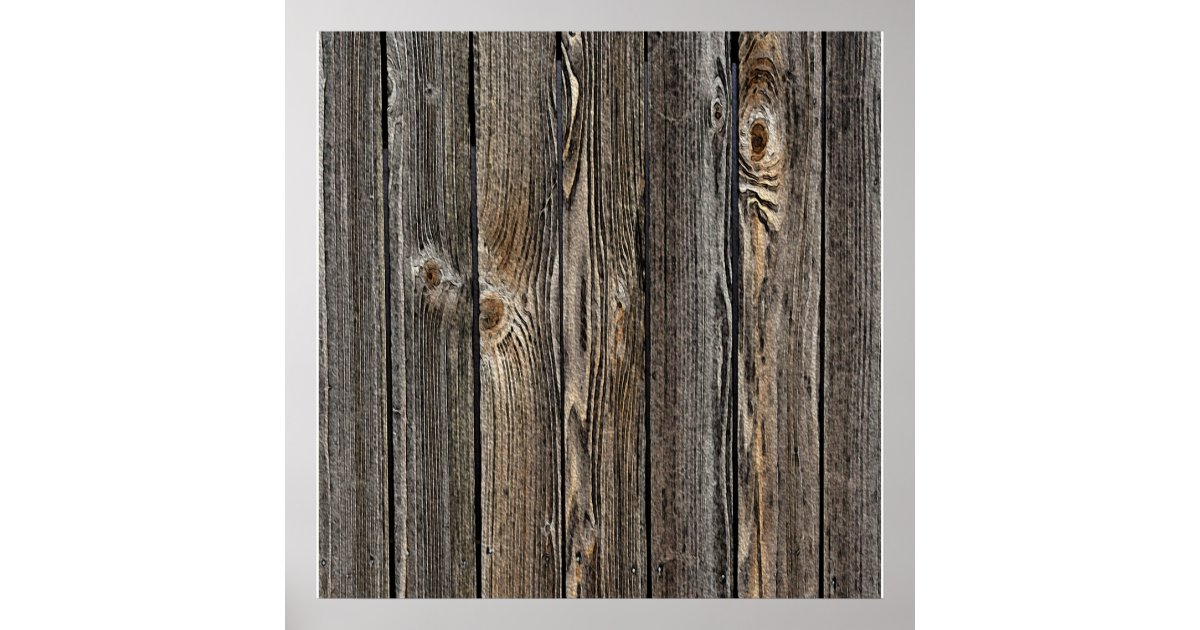 Natural wood background texture. poster | Zazzle