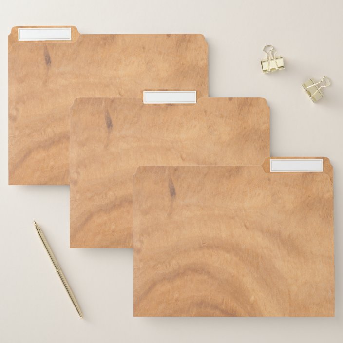 Natural Wooden Design File Folder | Zazzle.com