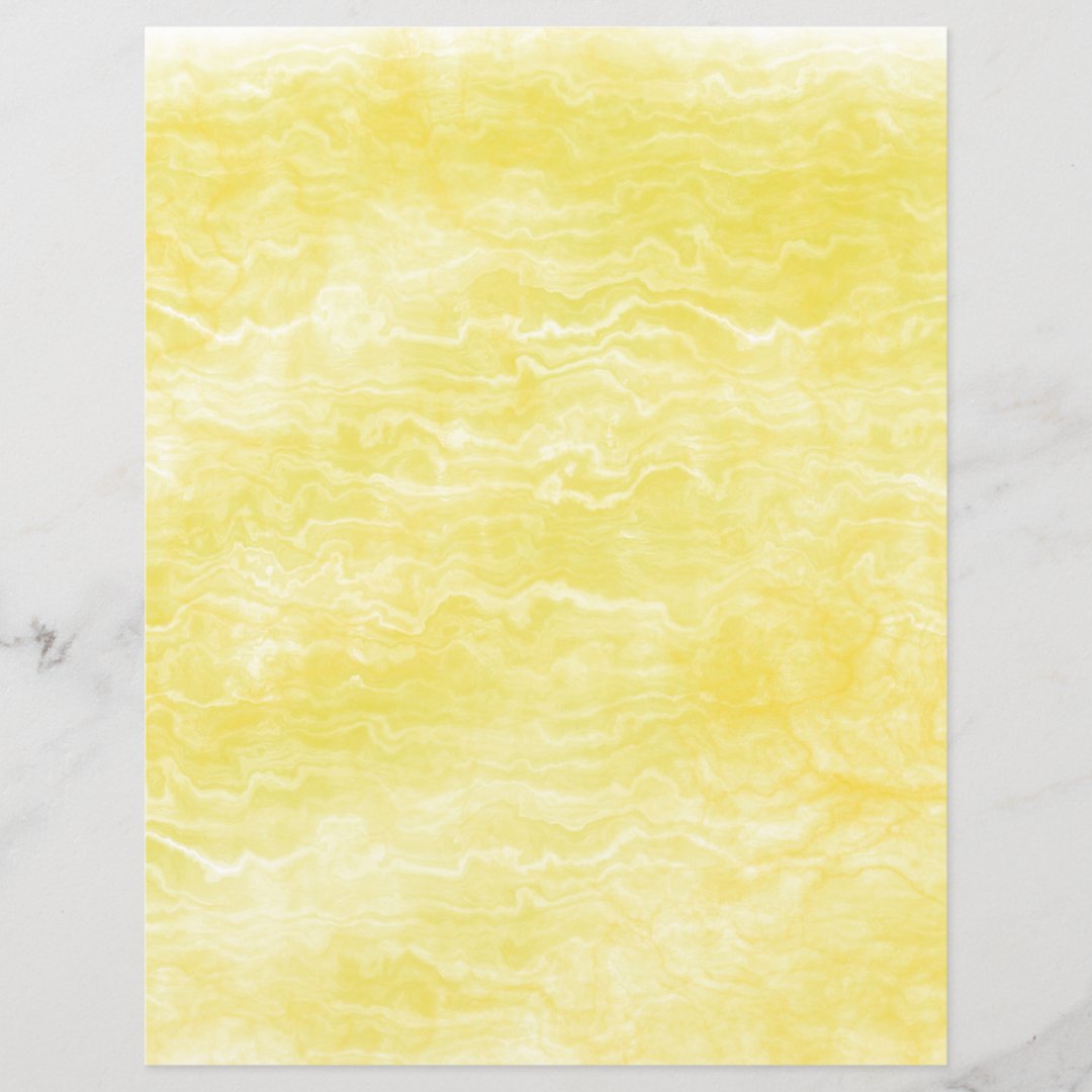 Natural Yellow Marble Scrapbooking Paper | Zazzle