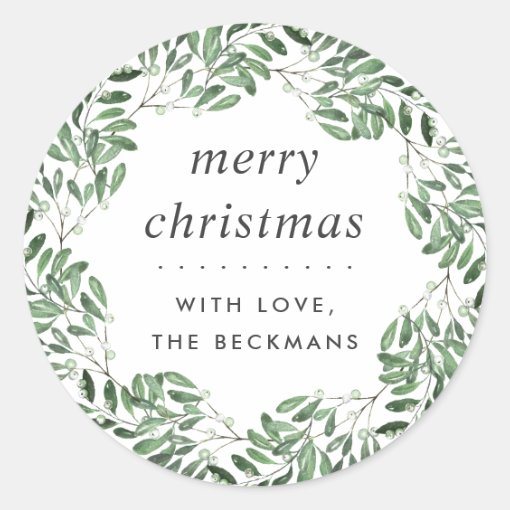 Naturally Joyful | Forest | Personalized Christmas Classic Round ...