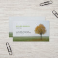 Nature Autumn Golden Tree business card | Zazzle