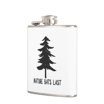 Nature Bats Last Flask | Zazzle