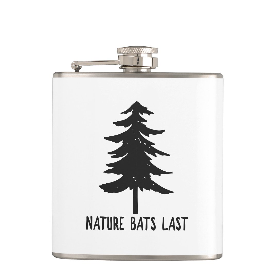 Nature Bats Last Flask | Zazzle